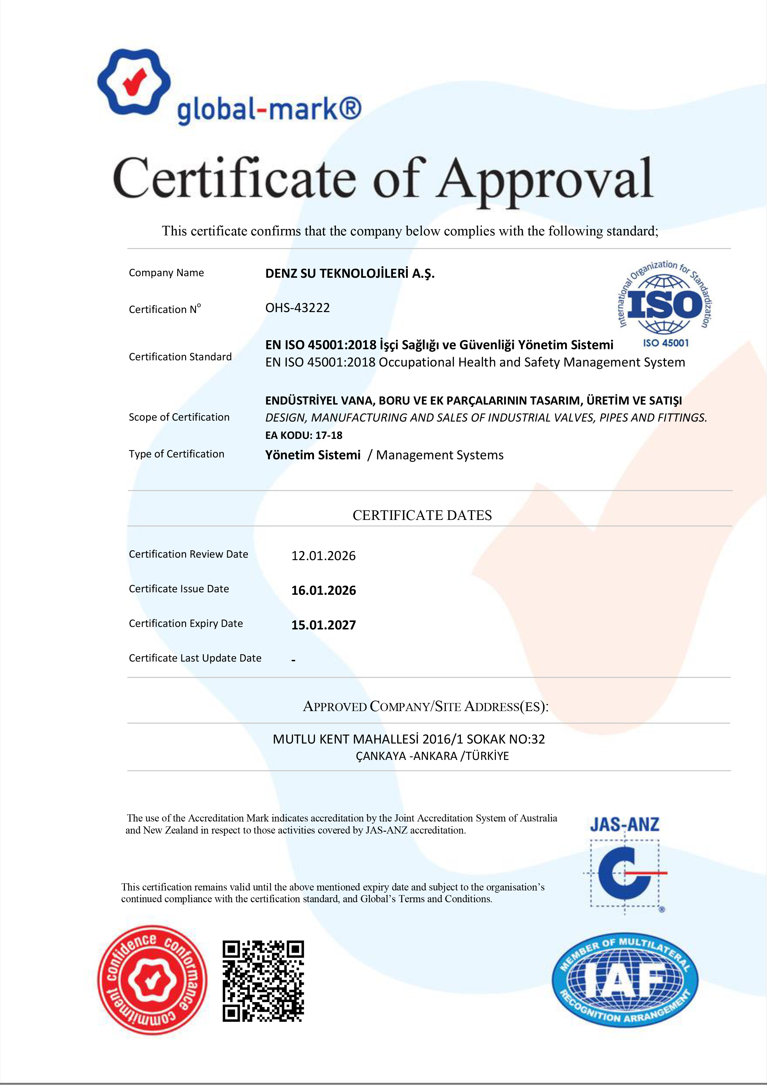 DENZ WATER TECHNOLOGIES
